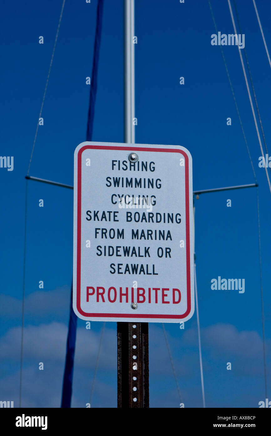 All Fun Prohibited Sign Stock Photo - Alamy