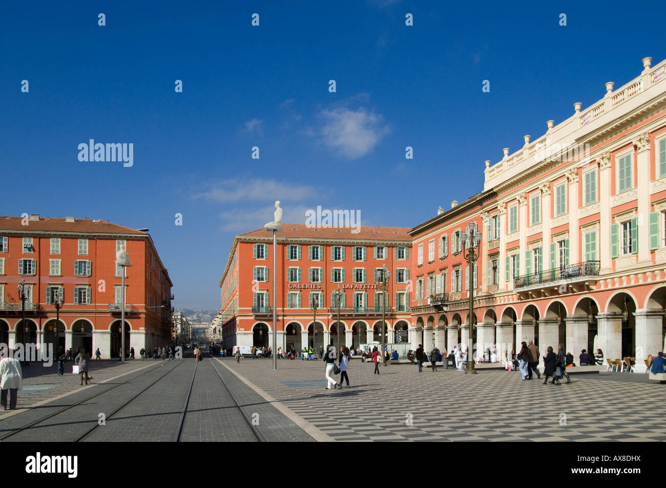 Nice Cote d'Azur France - The imposing Place Massena in the heart of ...