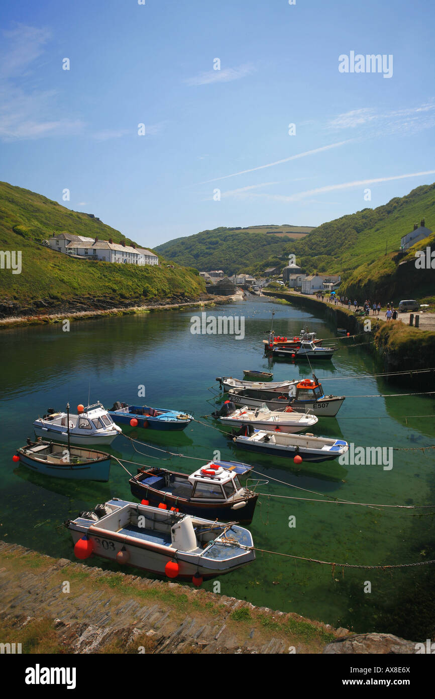 Boscastle Harbour Valency River Cornwall England UK Stock Photo - Alamy
