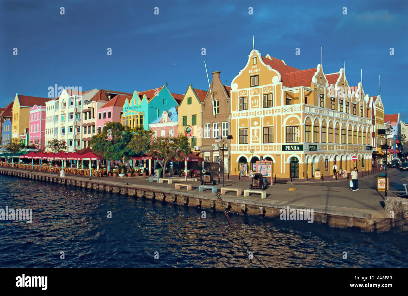 Handelskade Waterfront, Curacao, Netherlands Antilles Stock Photo - Alamy