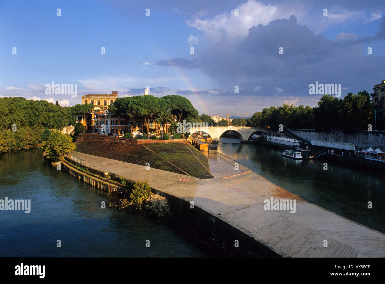 Tiber Island, Rome, Italy Stock Photo - Alamy