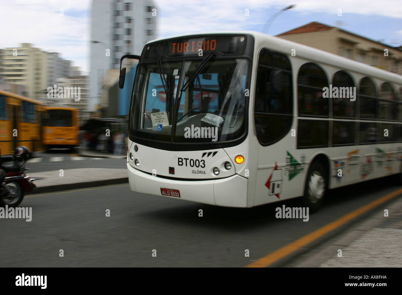Tourism bus line at downtown - Curitiba - Brazil Stock Photo - Alamy