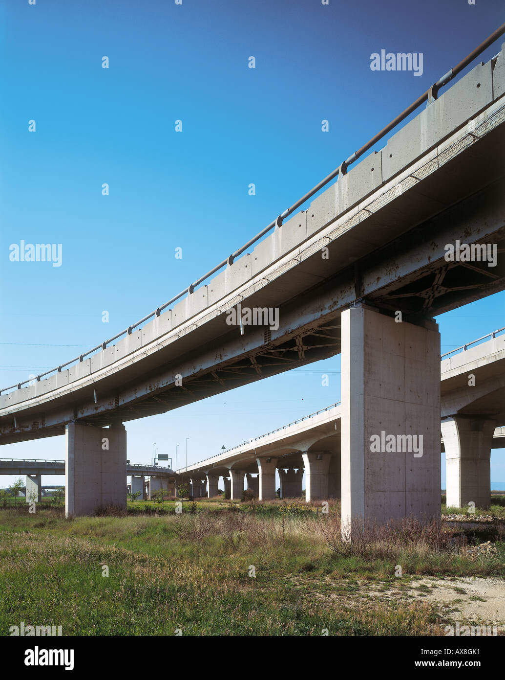 viaduct of a motorway Stock Photo - Alamy