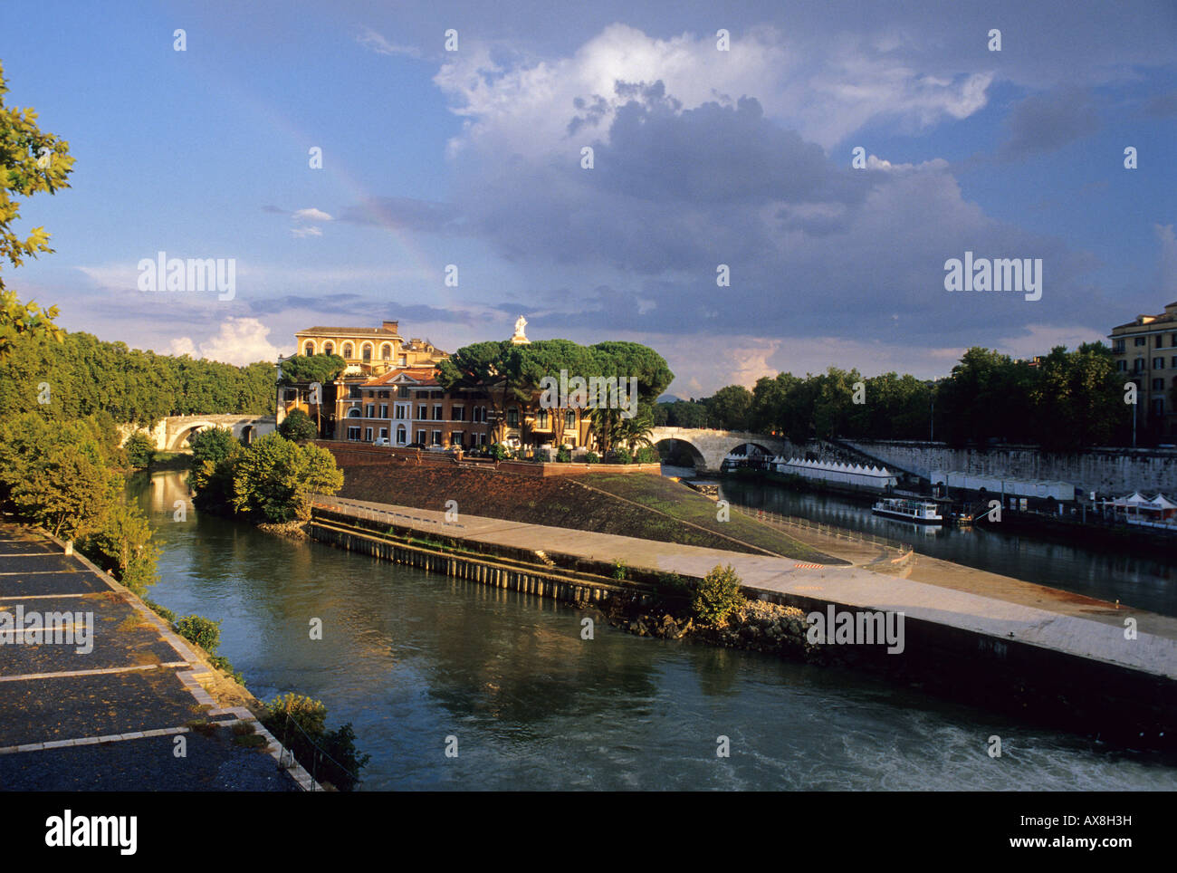 Tiber Island, Rome, Italy Stock Photo - Alamy