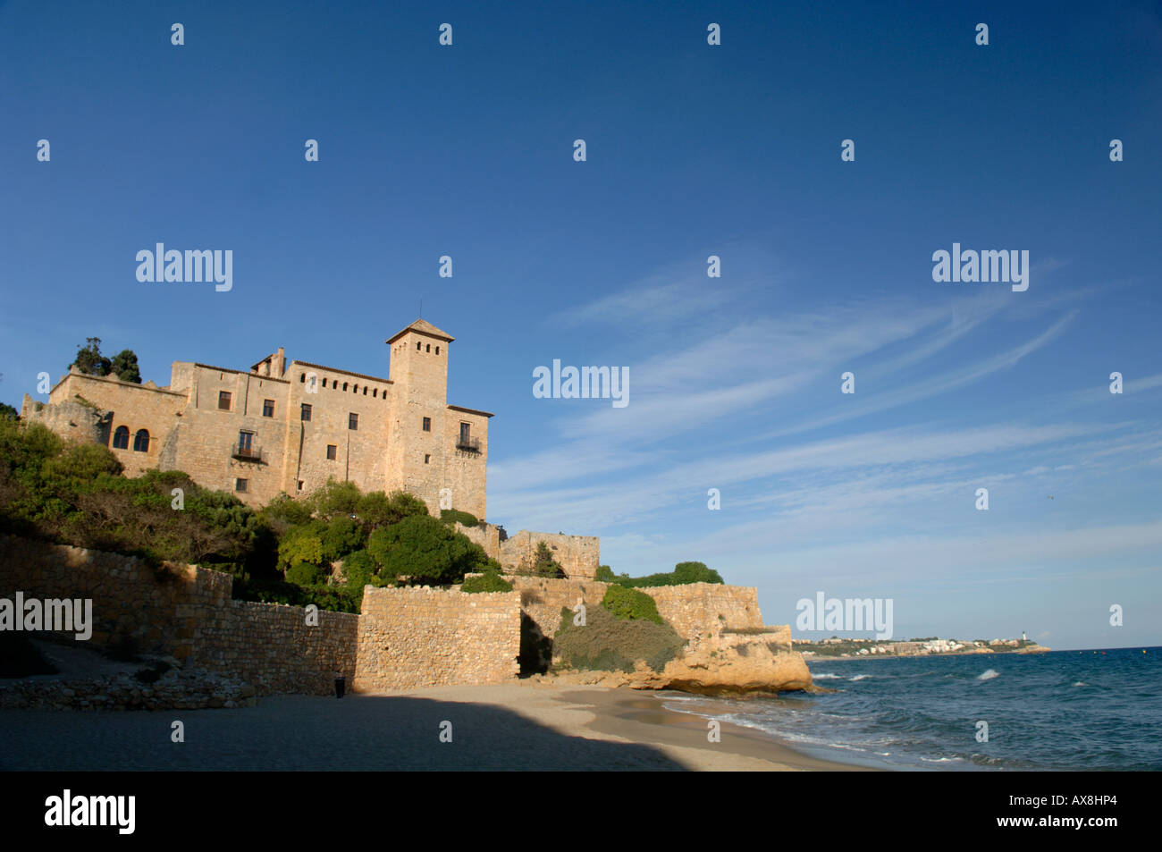 Tamarit castle, Cala Castillo beach, Tamarit de Mar, Costa Dorada ...