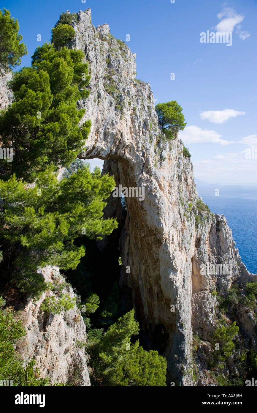 Natural Arch Arco Naturale Capri Italy Stock Photo - Alamy