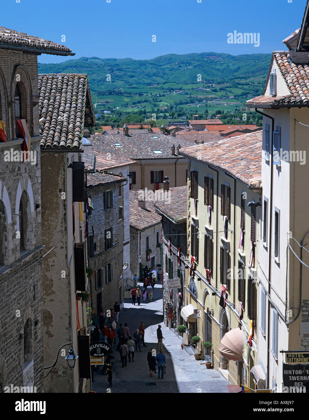 Gubbio monte ingino hi-res stock photography and images - Alamy