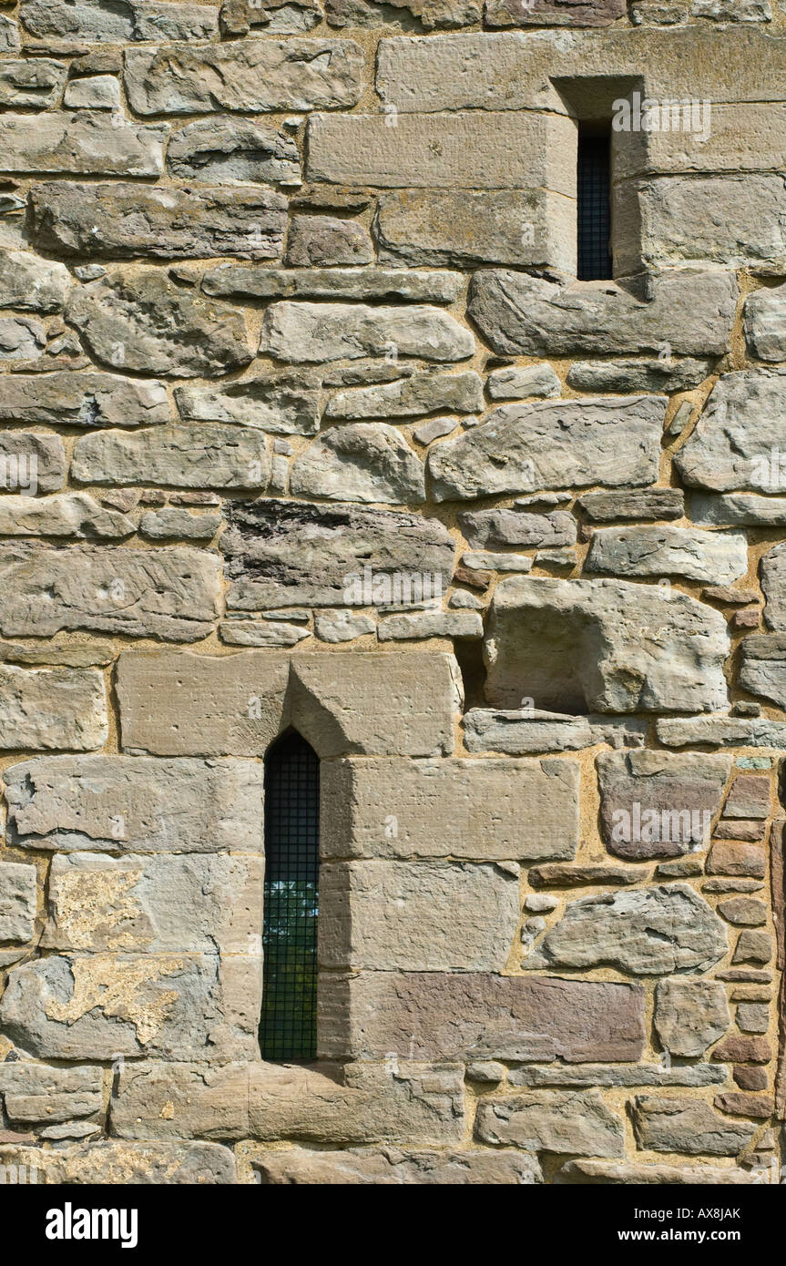 Stone mullioned windows in a Scottish castle Stock Photo - Alamy