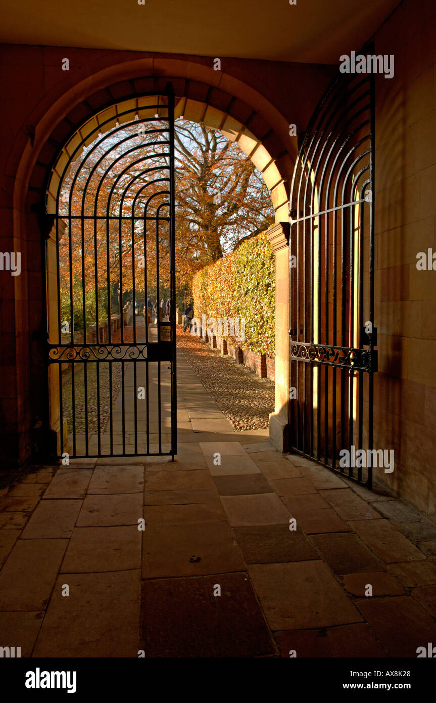 Clare college cambridge gate hi-res stock photography and images - Alamy