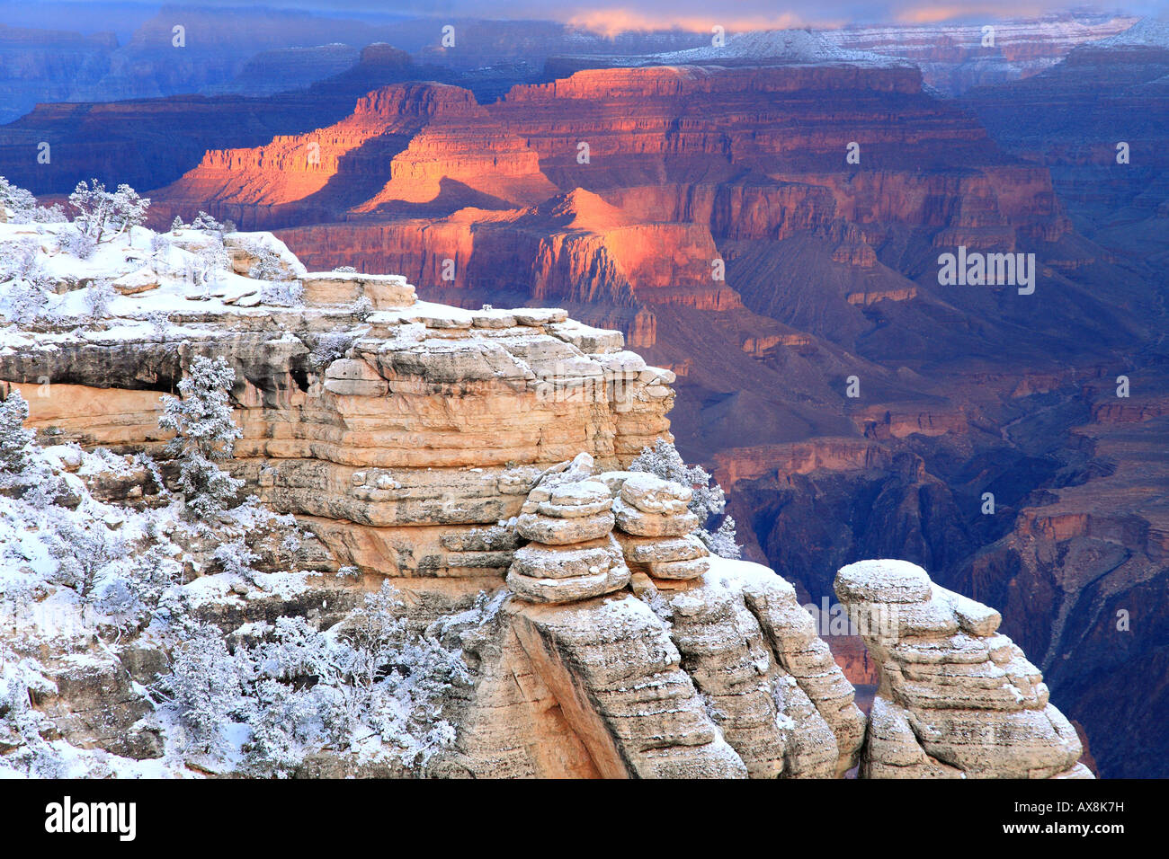 Grand Canyon Mathers Point South Rim Stock Photo - Alamy