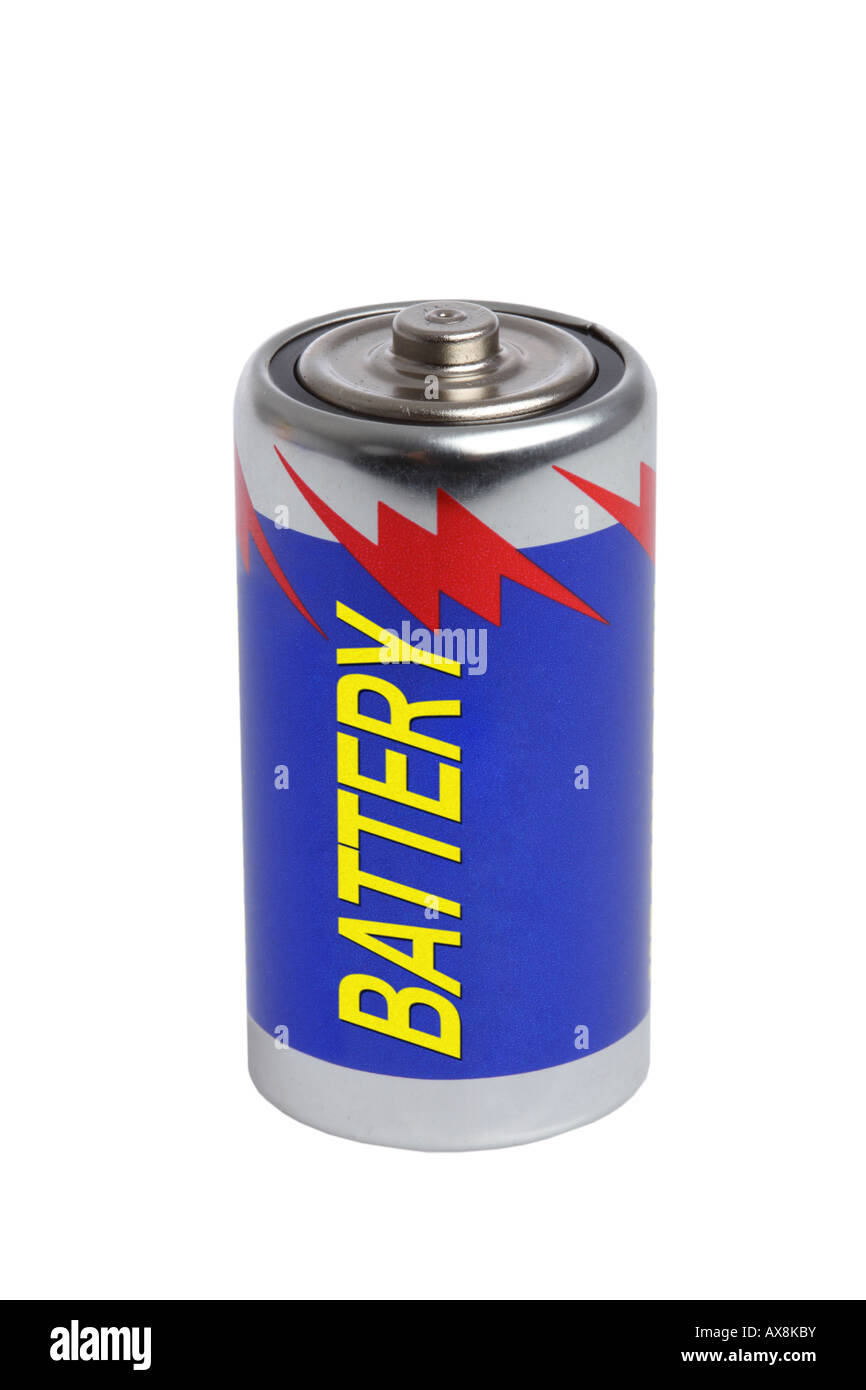Generic Battery cut out on white background Stock Photo - Alamy