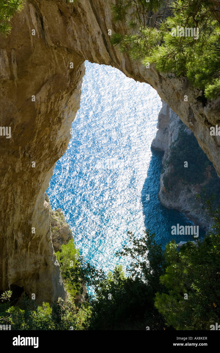 Natural Arch Arco Naturale Capri Italy Stock Photo - Alamy