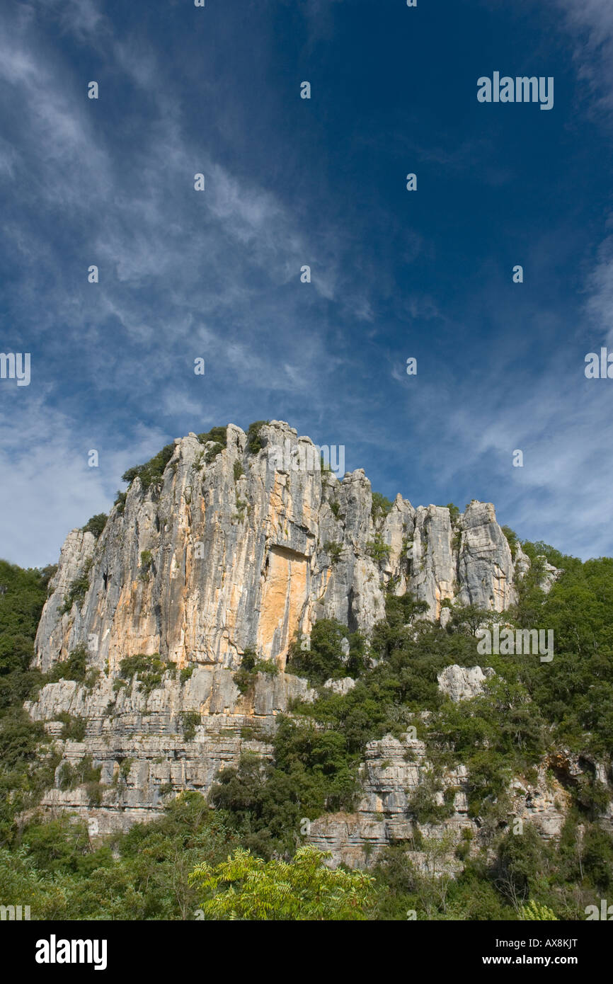 At the chassezac river valley, southern france Stock Photo - Alamy