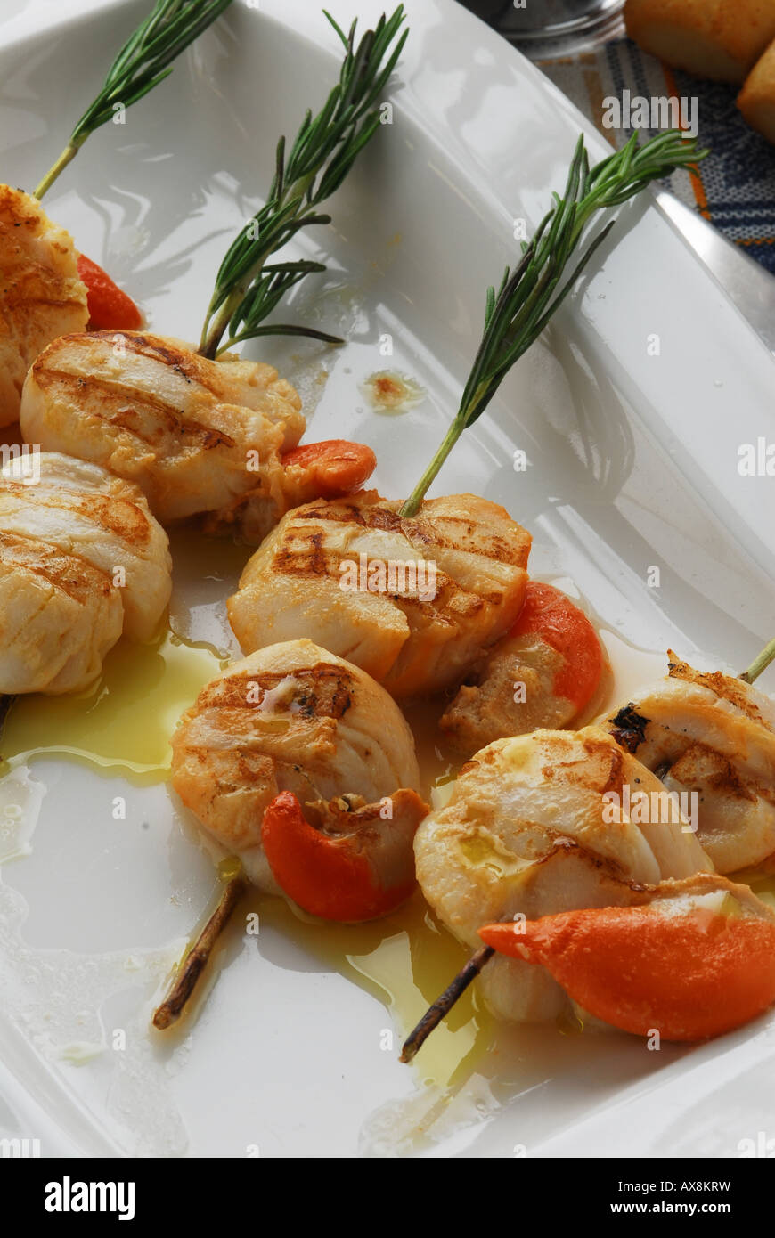 Scallops - Italian kitchen Veneto Stock Photo - Alamy