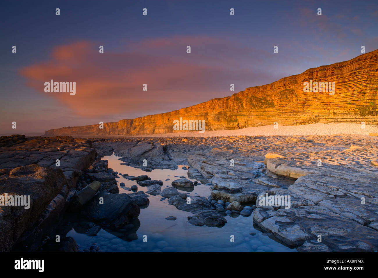 Nash Point nr St Donats Glamorgan Wales Heritage coast Stock Photo - Alamy