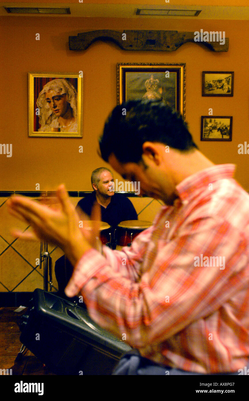 Flamenco dancer clapping his hands, Lo Nuestro, Seville, Andalusia ...