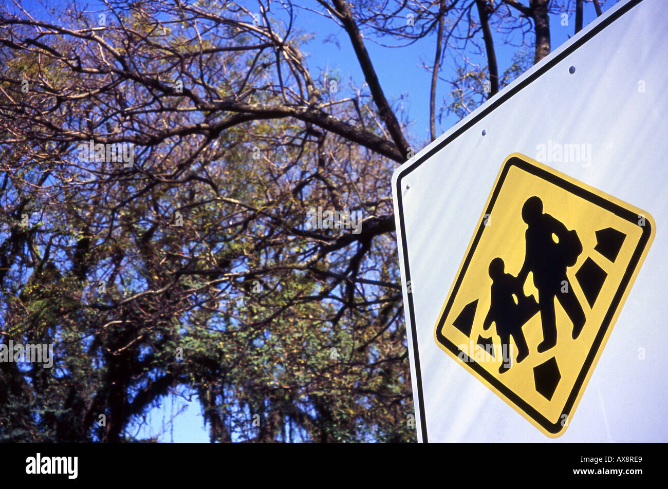 School children crossing sign Stock Photo - Alamy