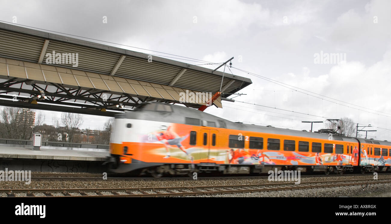 Train station Diemen in the Netherlands Stock Photo - Alamy