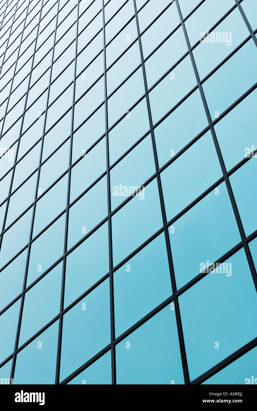 The sheer surface of an office building creates a very striking graphic ...