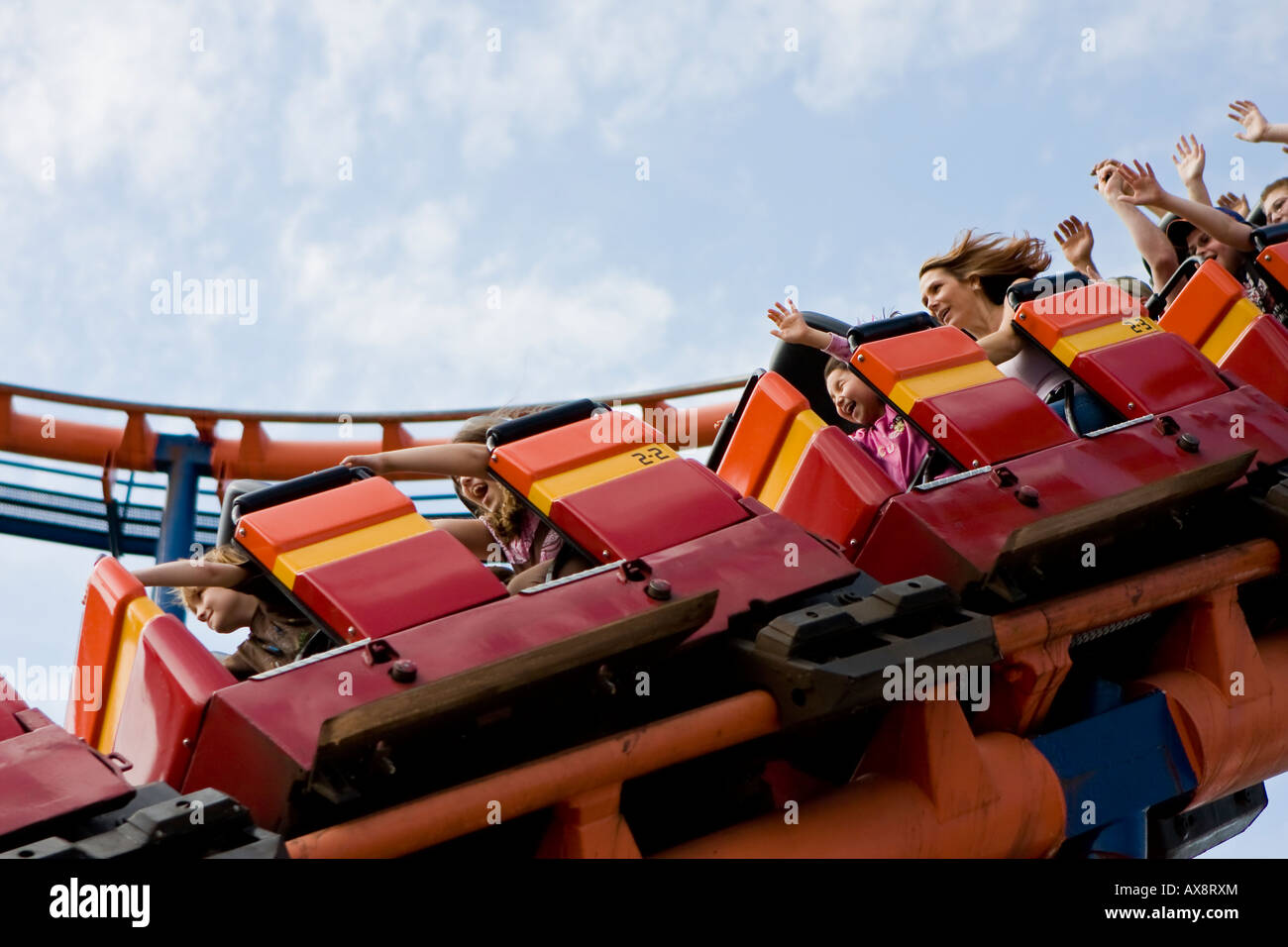Scorpion Roller Coaster at Busch Gardens Tampa Florida USA Stock Photo ...
