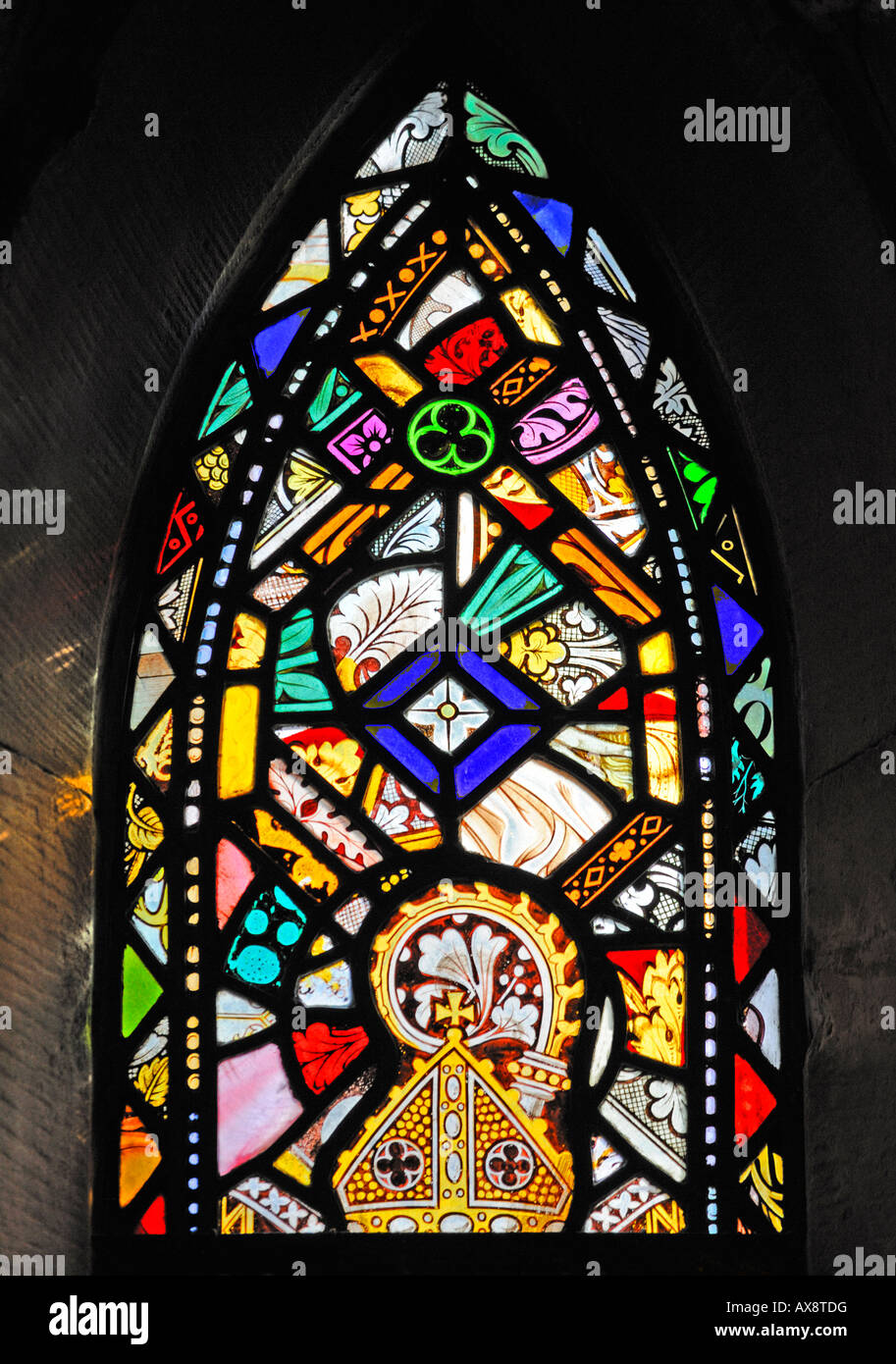 Chancel South window, (detail). Church of Saint Mary and Saint Michael ...
