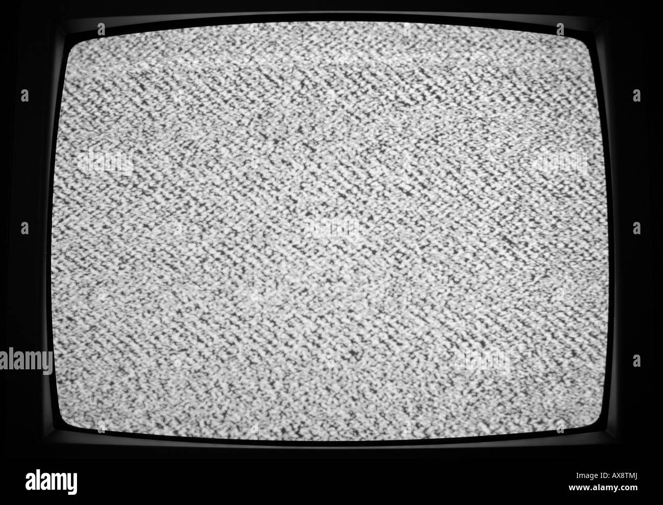 Tv screen with static Black and White Stock Photos & Images - Alamy