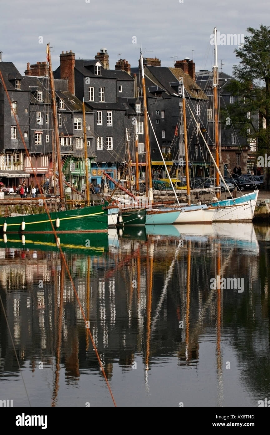 Sailing boats at Honfleur harbour, Normandy, France Stock Photo - Alamy