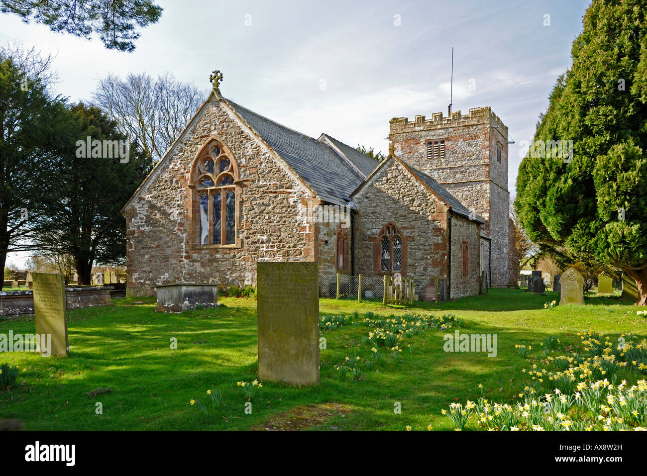 North-East view. Church of Saint Mary and Saint Michael, Great Urswick ...