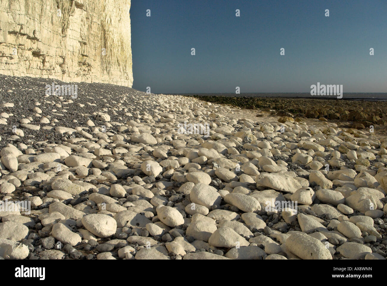 Chalk Cliffs at Birling Gap between Eastbourne and Seaford on the East ...