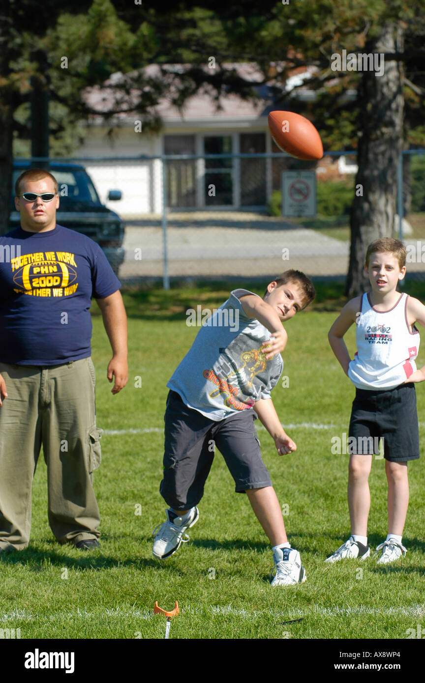 Punt pass and kick competition held for boy or girls 12 years of age ...