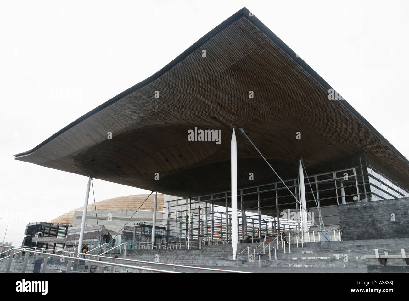 Welsh Assembly Government Senedd Building Cardiff Bay Stock Photo - Alamy