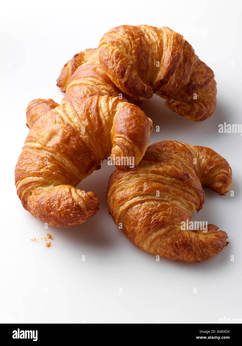 Piled up golden croissants hi-res stock photography and images - Alamy