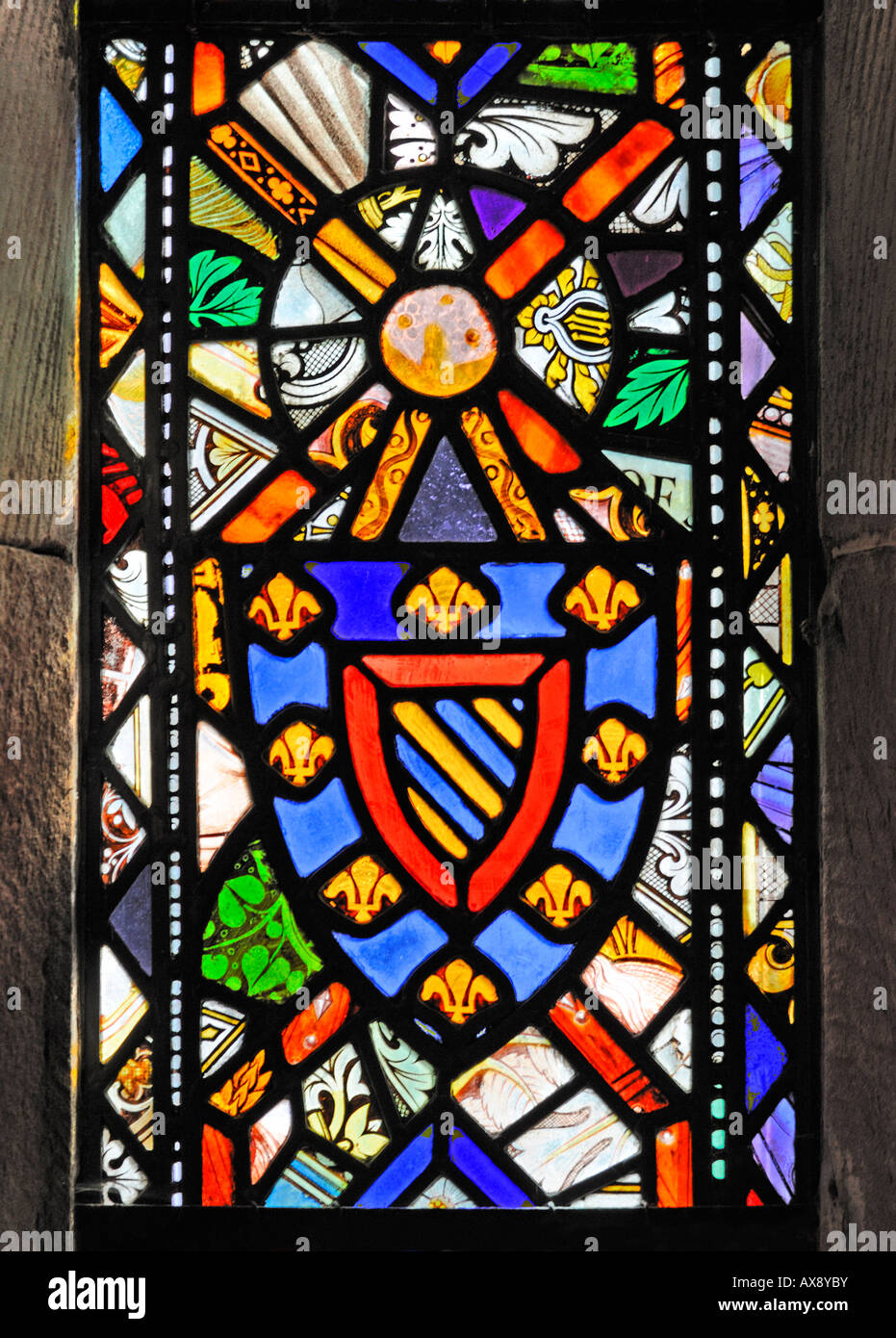 Chancel South window, (detail). Church of Saint Mary and Saint Michael ...
