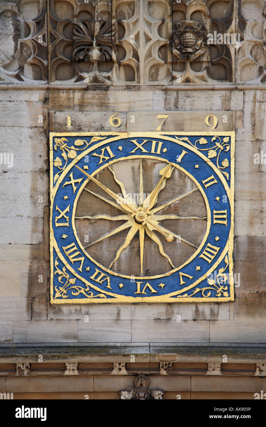 "Great St Mary's Church Clock" Cambridge city centre Stock Photo - Alamy
