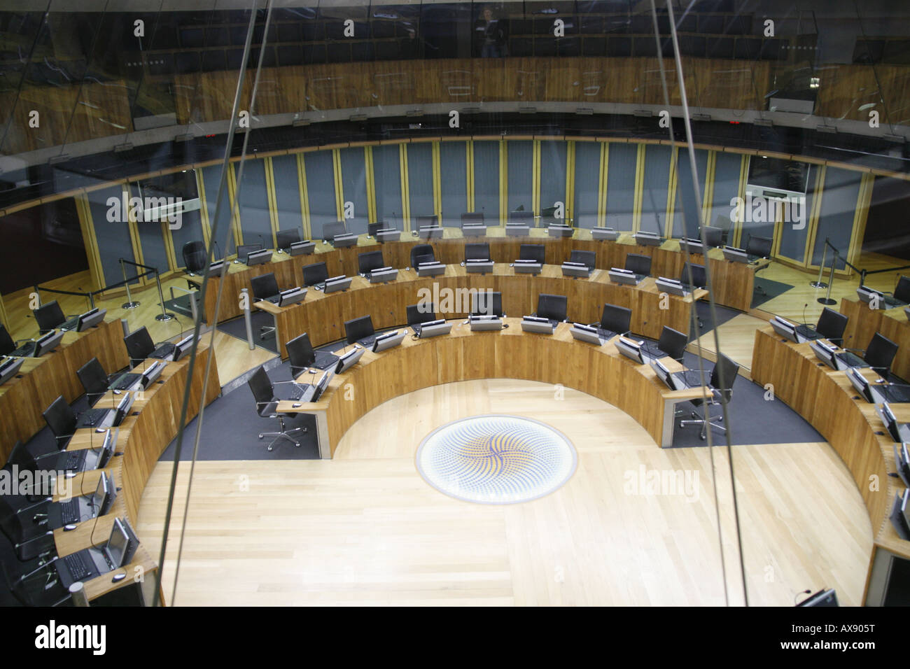 Welsh assembly debating chamber hi-res stock photography and images - Alamy