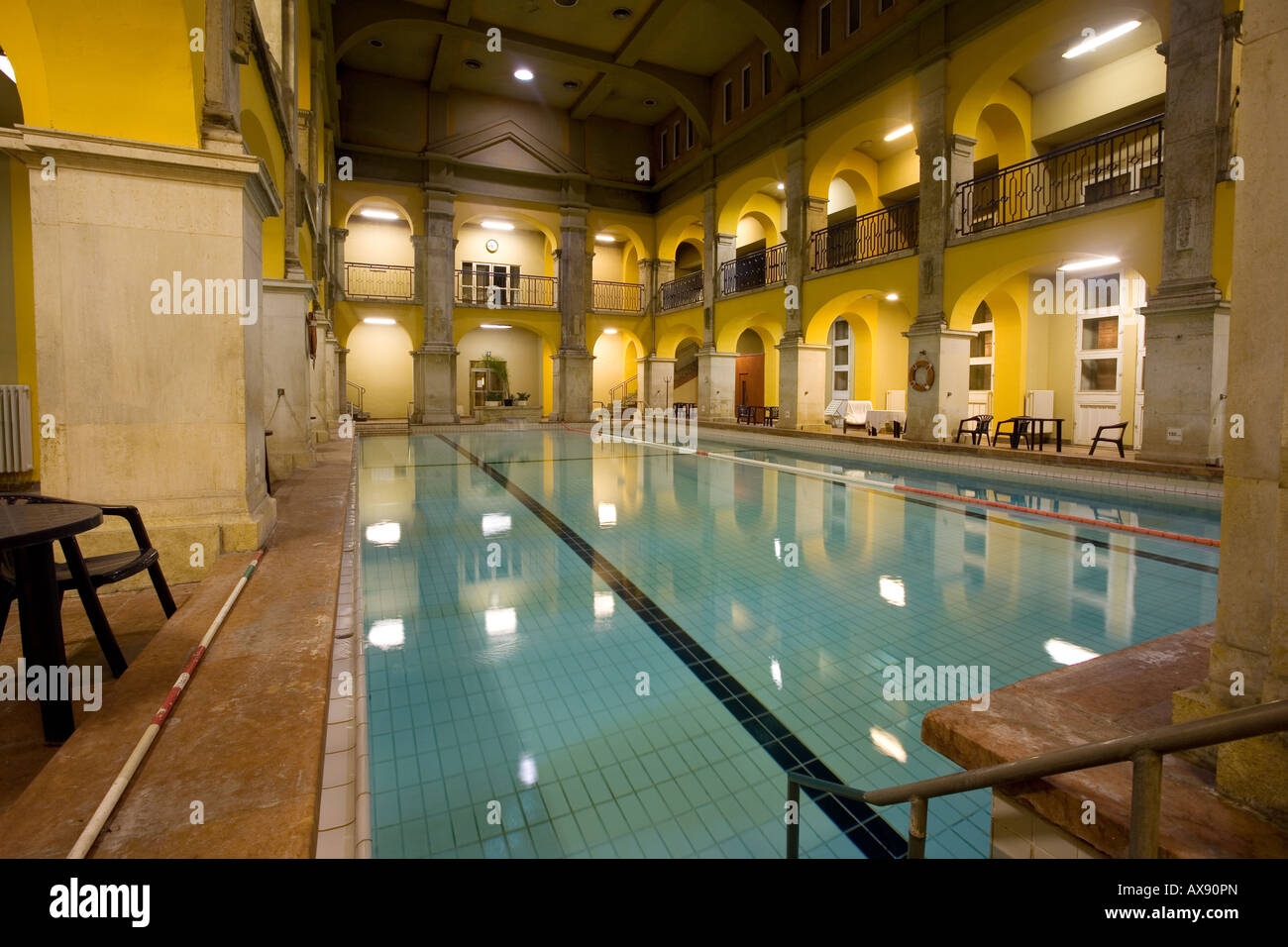 elegant public baths interior Stock Photo - Alamy