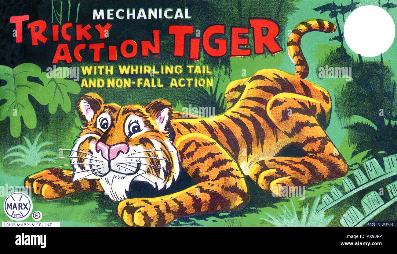 Tricky Action Tiger Stock Photo - Alamy