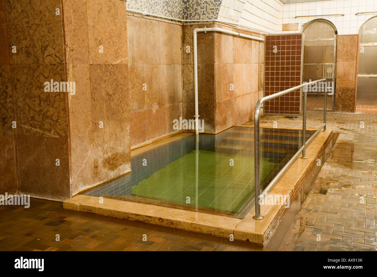 old public baths interior Stock Photo - Alamy