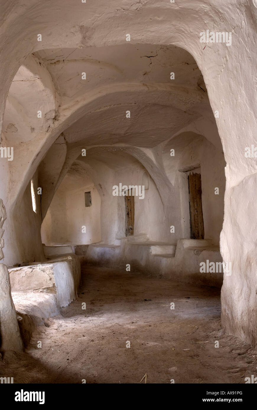 In side the Old City, Ghadames, Libya. A UNESCO World Heritage site ...