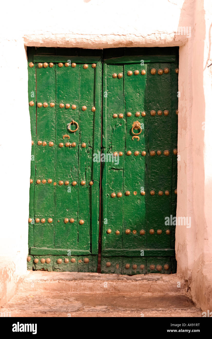 Door of a mosque in the Old City Ghadames Libya A UNESCO World Heritage ...