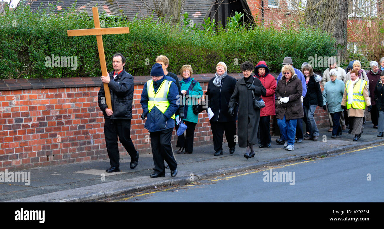 good friday walk of witness by christians Stock Photo - Alamy