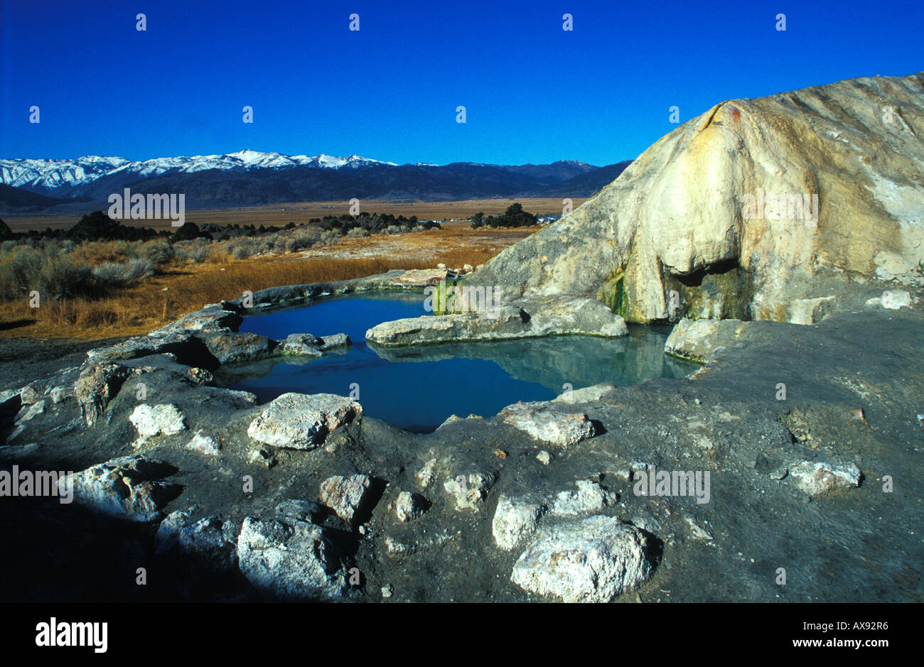 Travertine hot springs bridgeport california hi-res stock photography ...