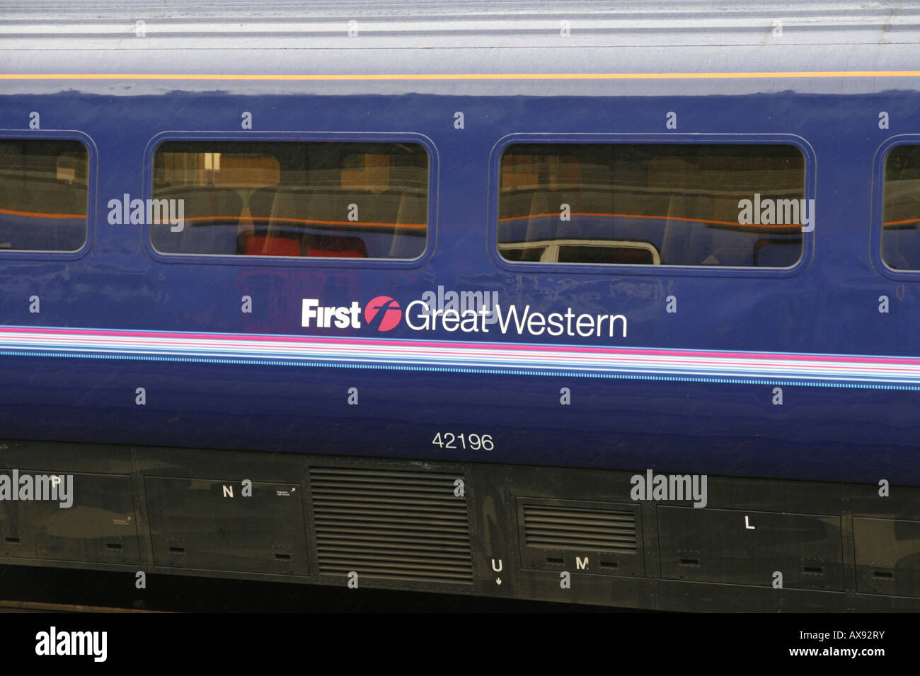 First great Western High Speed Passenger Train at Cardiff Railway ...