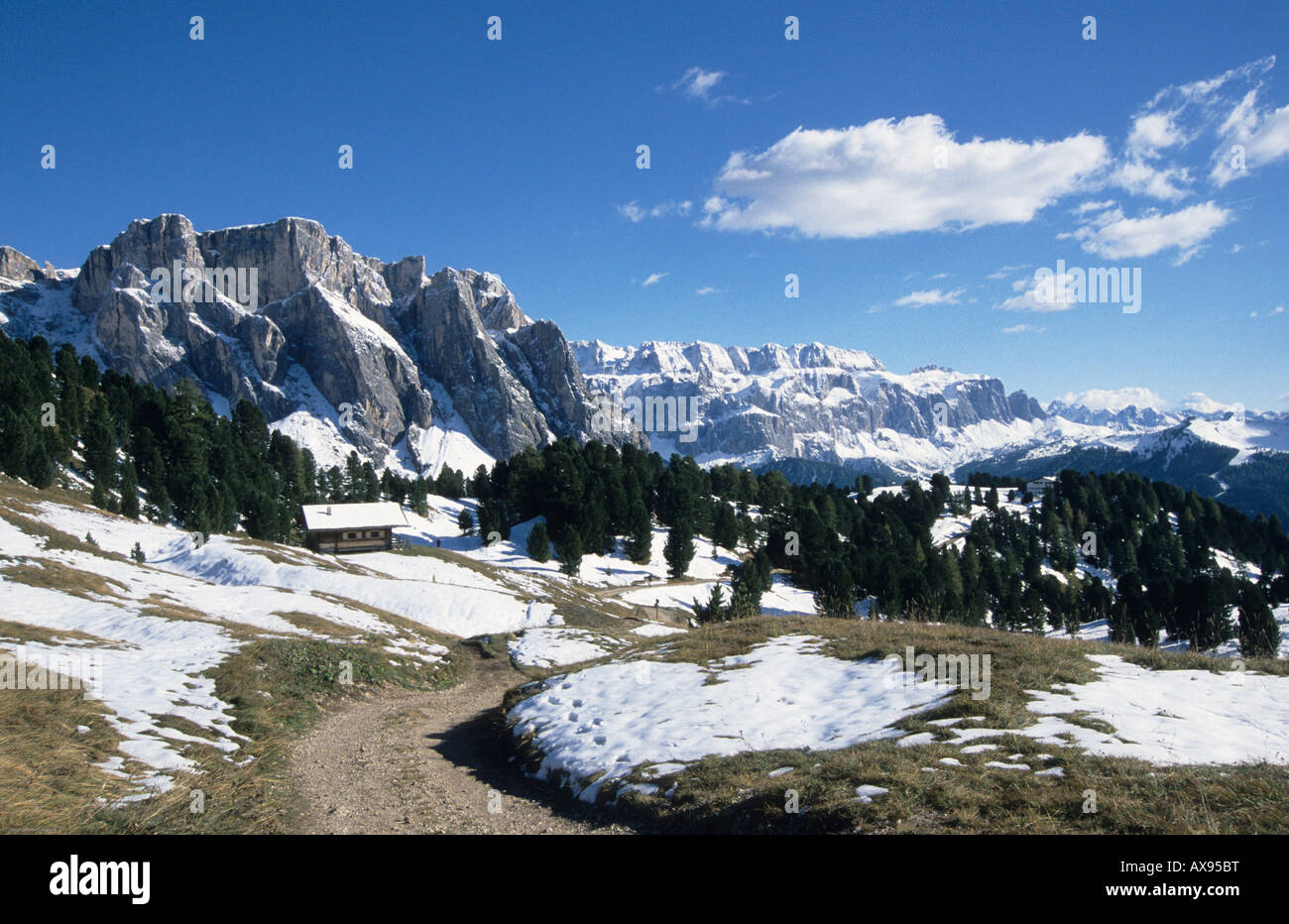 The Sella Massif from above the Col Raiser gondola station Italian ...