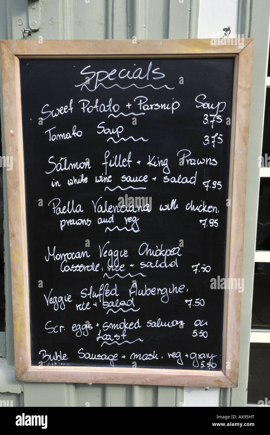 Menu handwritten restaurant hi-res stock photography and images - Alamy