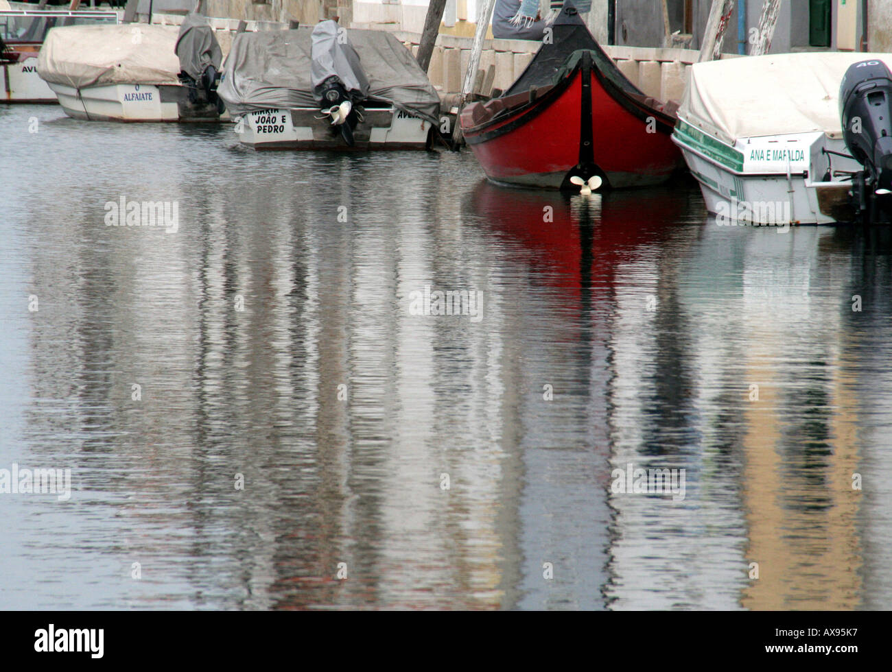 boats Reflection in water Stock Photo - Alamy