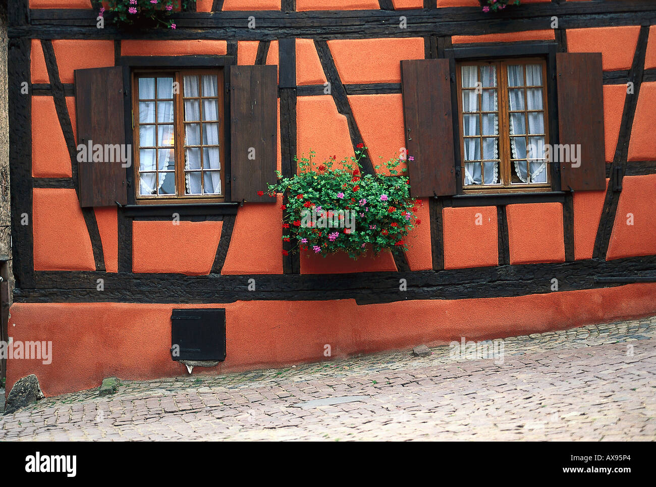 Timber Framing House, Riquewihr, Alsace France Stock Photo - Alamy