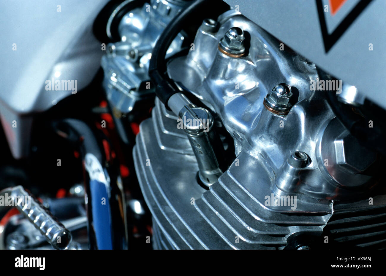 Motorcycle Engine, close-up Stock Photo - Alamy