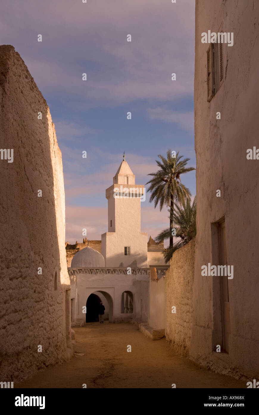 A view of the Omran mosque Old City Ghadames Libya Stock Photo - Alamy