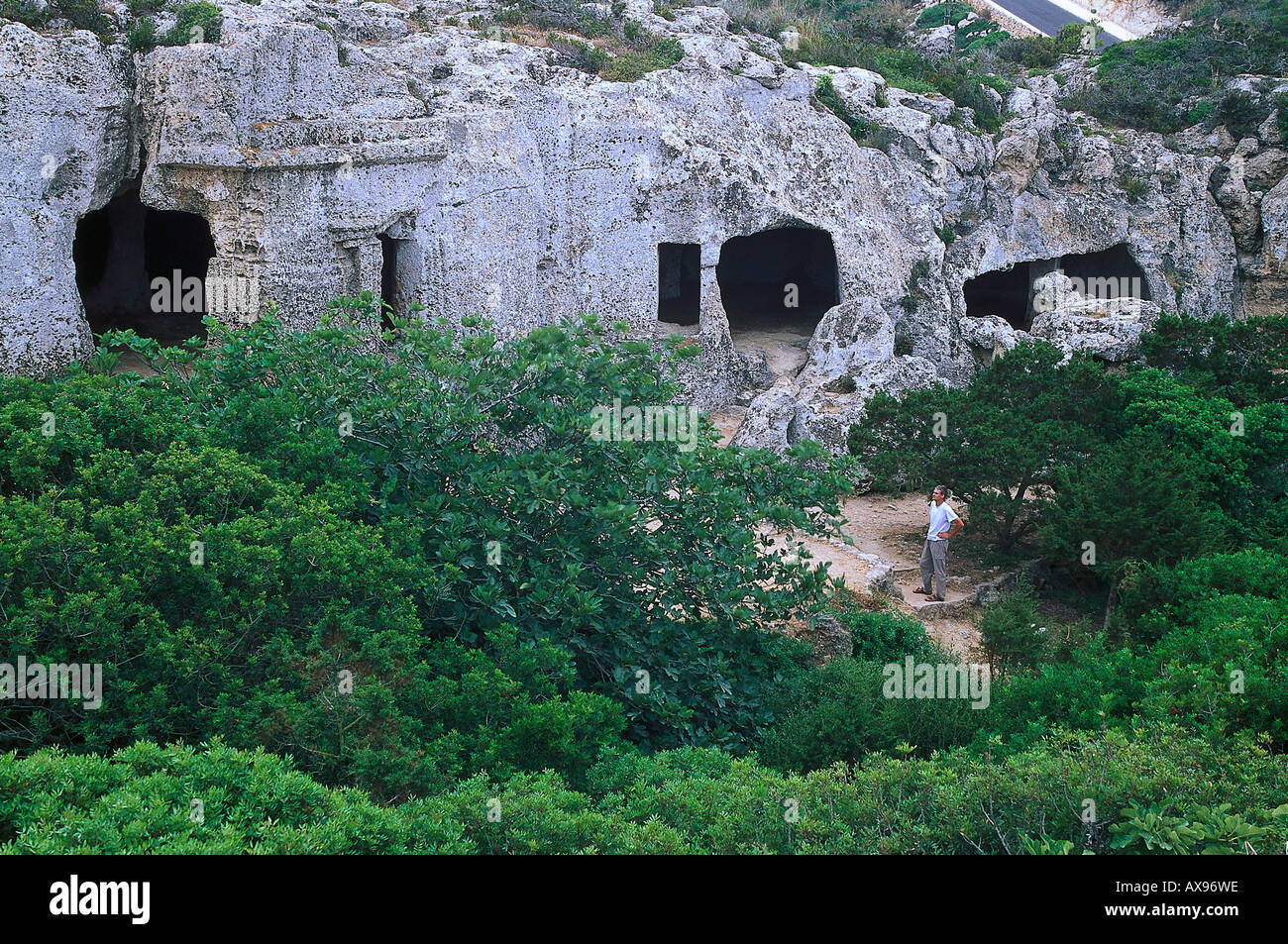 Prehistoric caves, Minorca, Spain Stock Photo - Alamy